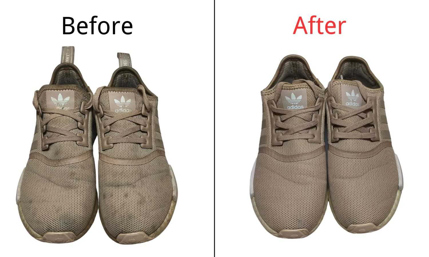 Massive difference! To Clean Adidas Shoe clean/Sneaker clean – Shoe Spa